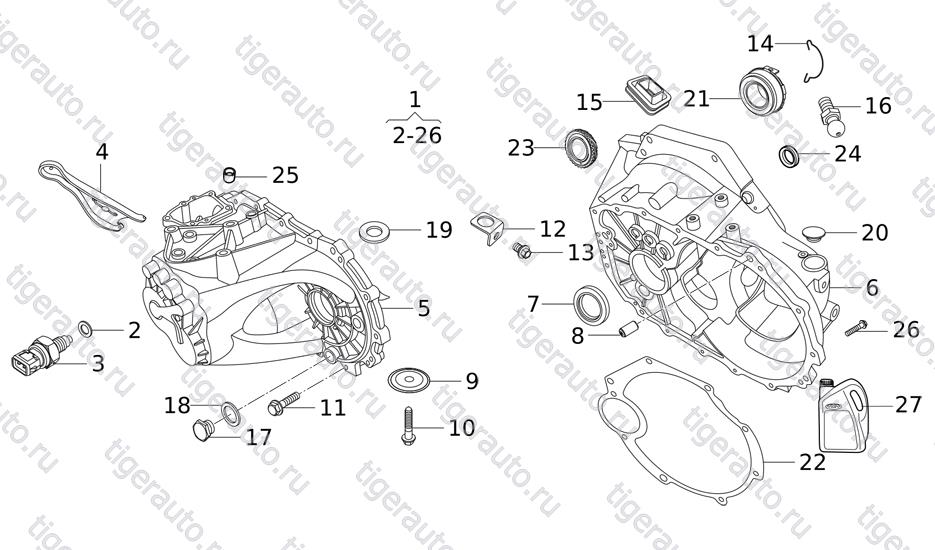 TRANSMISSION CASE Chery Tiggo 5 (T21) | tigerauto.ru